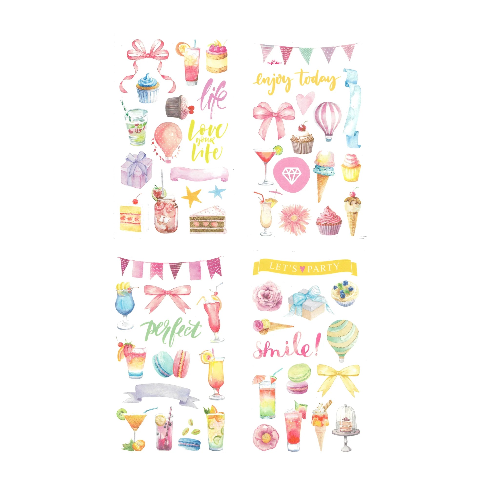 4 in 1 Deco Sticker - Lets Party – Crafteroof