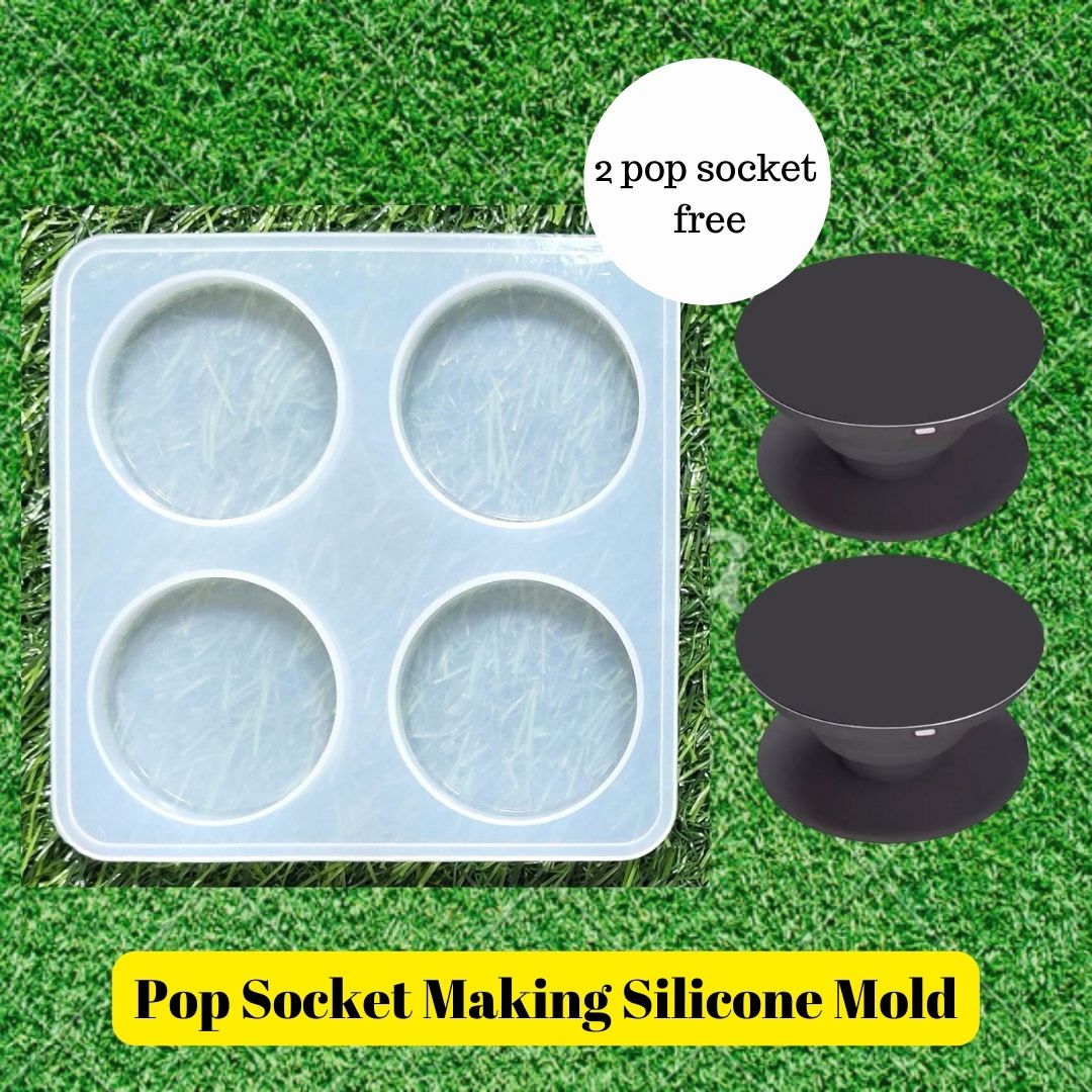Rectangle Pop Socket Silicone mold with 2 pop socket free – Crafteroof