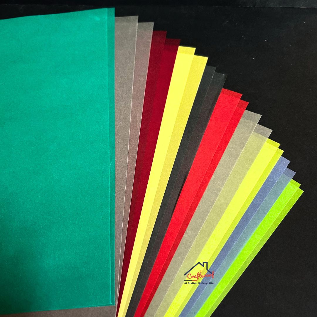 Colored Plain Vellum - Assorted Colors – Crafteroof