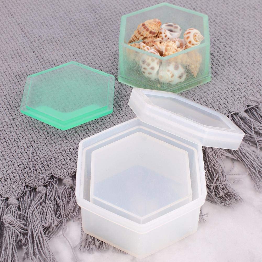 Hexagonal Box Mold - 8 X 8 X 3.8 cm – Crafteroof