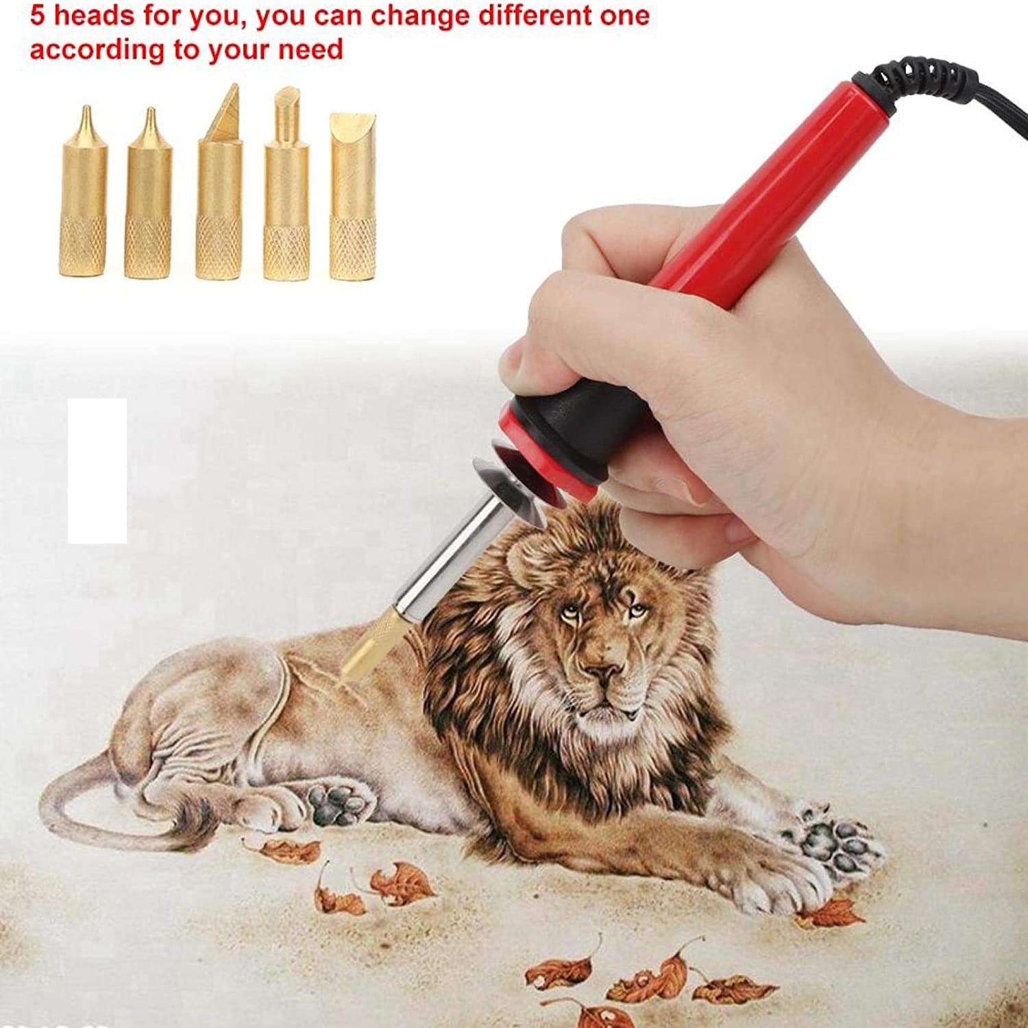 Wood Burning and Leather Crafts Tool Kit Comes with 21 Different Tips ...
